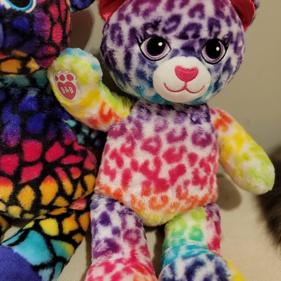 Build-A-Bear | Toys | Rare Buildabear Lisa Frank Rainbow Leopard And ...